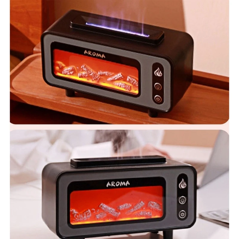 Upgraded-230ml-Flame-Fireplaces-Essential-Oil-Bonfires-Diffusers-Fireplaces-Humidifier-Flame ...