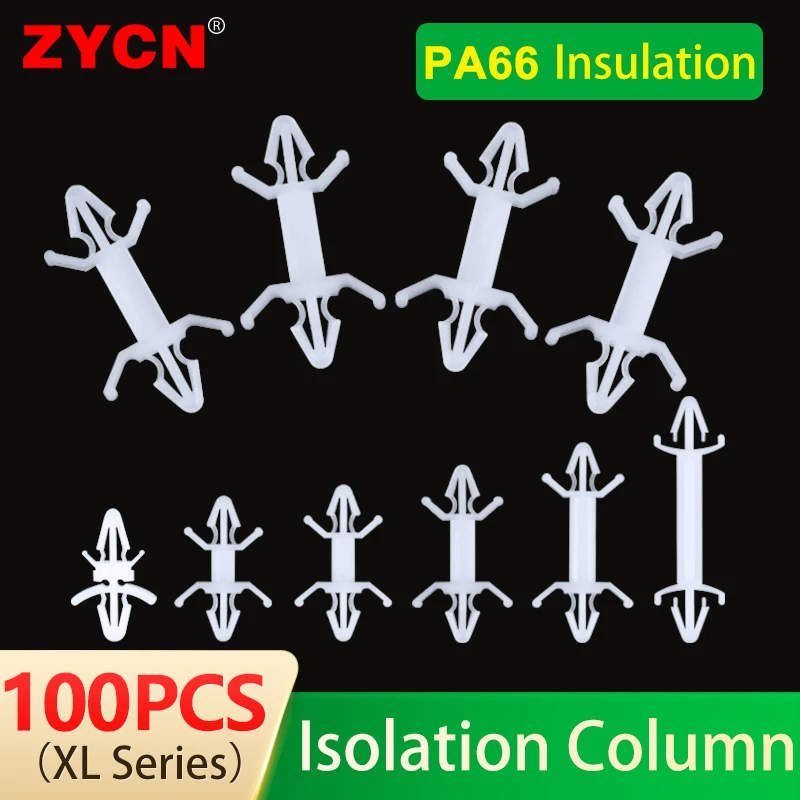 100PCS-Nylon-XL-Series-PCB-Isolation-Column-4mm-4-8mm-Hole-Circuit ...