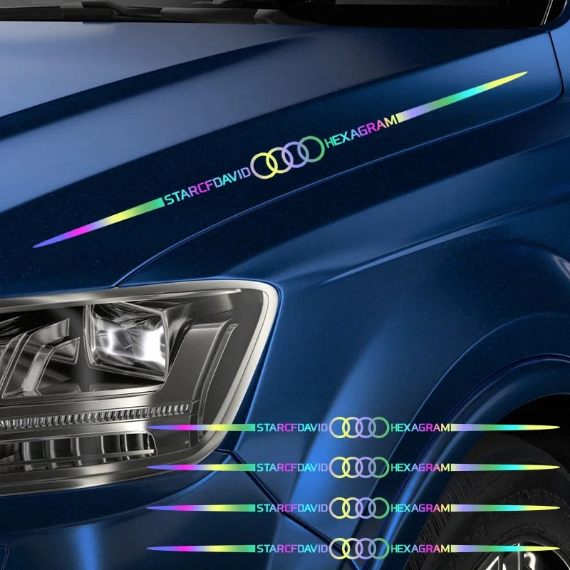 Colorful-Reflective-Laser-Car-Decoration-Stickers-Car-Door-Body ...