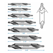 5/6/7Pcs Center Boren Set 60-Graden Hoek Center Boren Kit Countersink ...