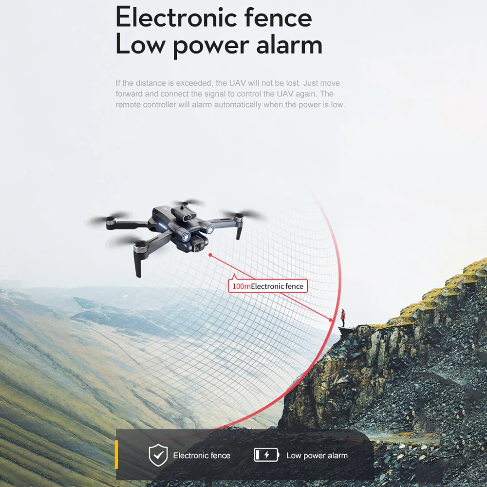 Lenovo S1S Drone 8K/4K Professional HD Aerial Photography Intelligent Obstacle Avoidance ...