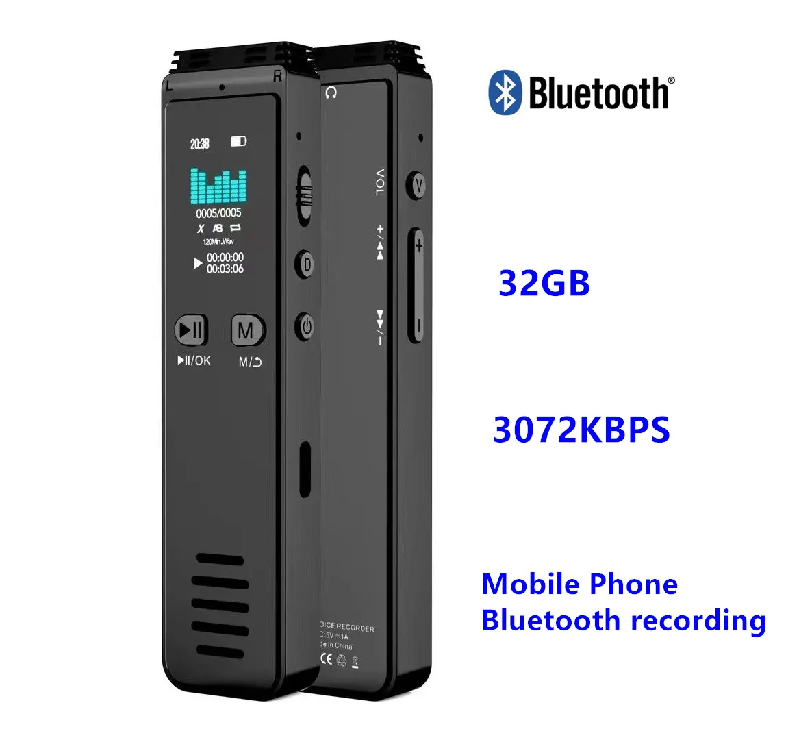 32GB-Digital-Voice-Recorder-Bluetooth-5-0-Audio-Activated-Phone-Call ...