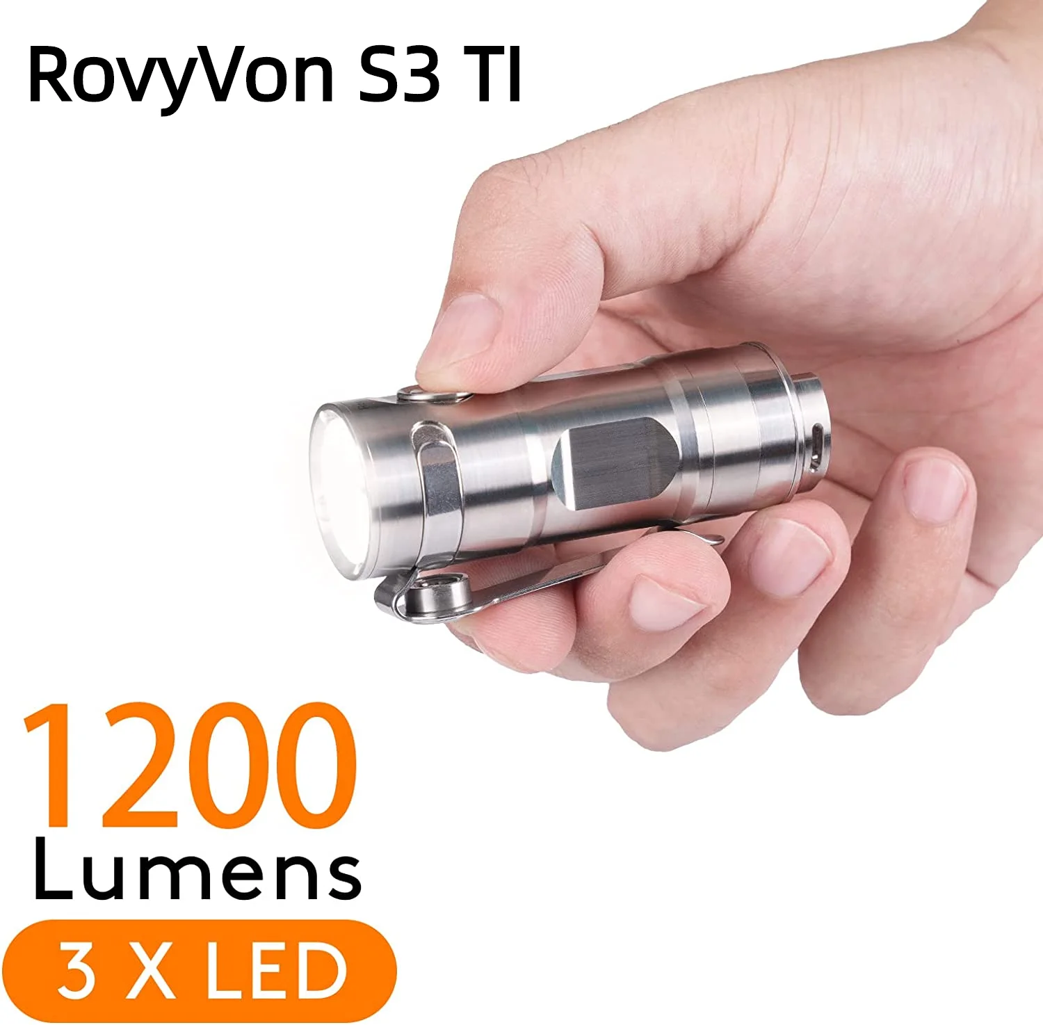 RovyVon-S3-Titanium-Neutral-5000K-1200Lumens-USB-C-Rechargeable-LED ...
