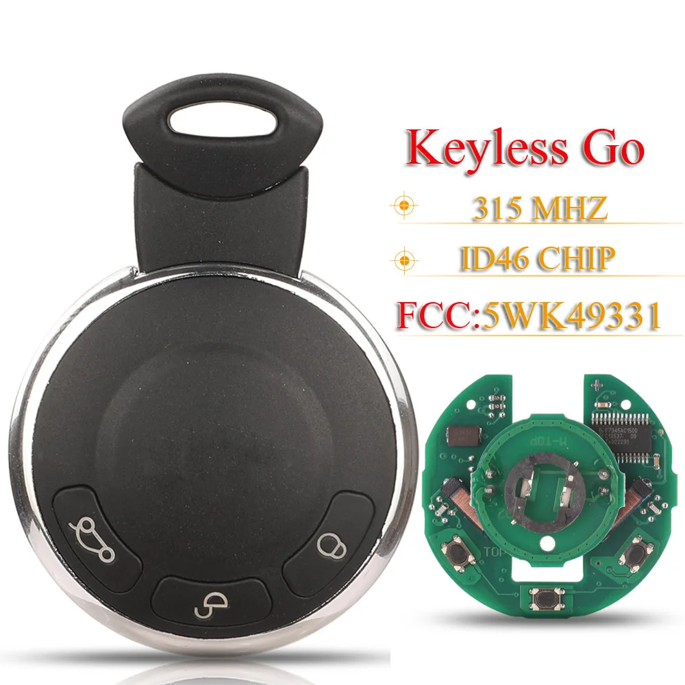 jingyuqin-5WK49331-Keyless-Go-Remote-Car-Key-Fob-315MHz-ID46-Chip-For ...