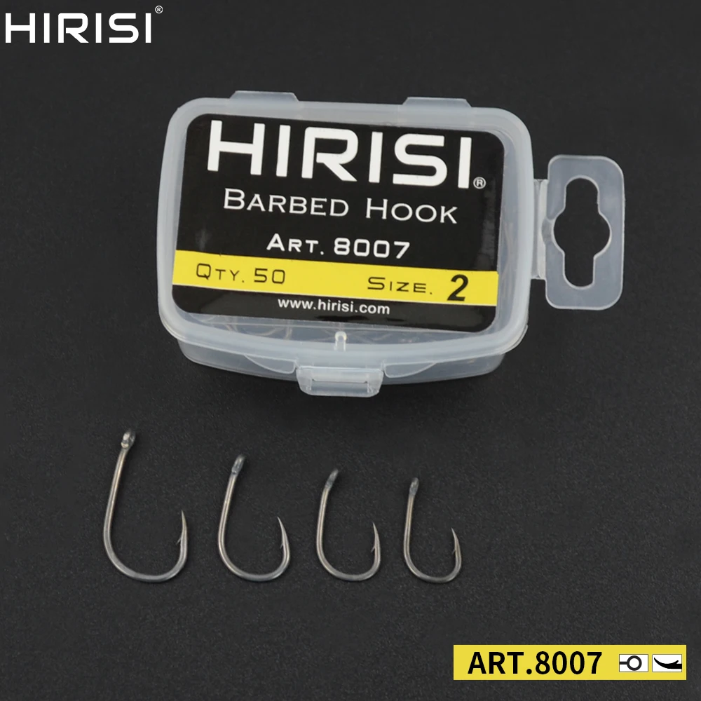 100pcs-Fishing-hooks-Barbed-8007-carp-fishing-hook-set-High-carbon ...