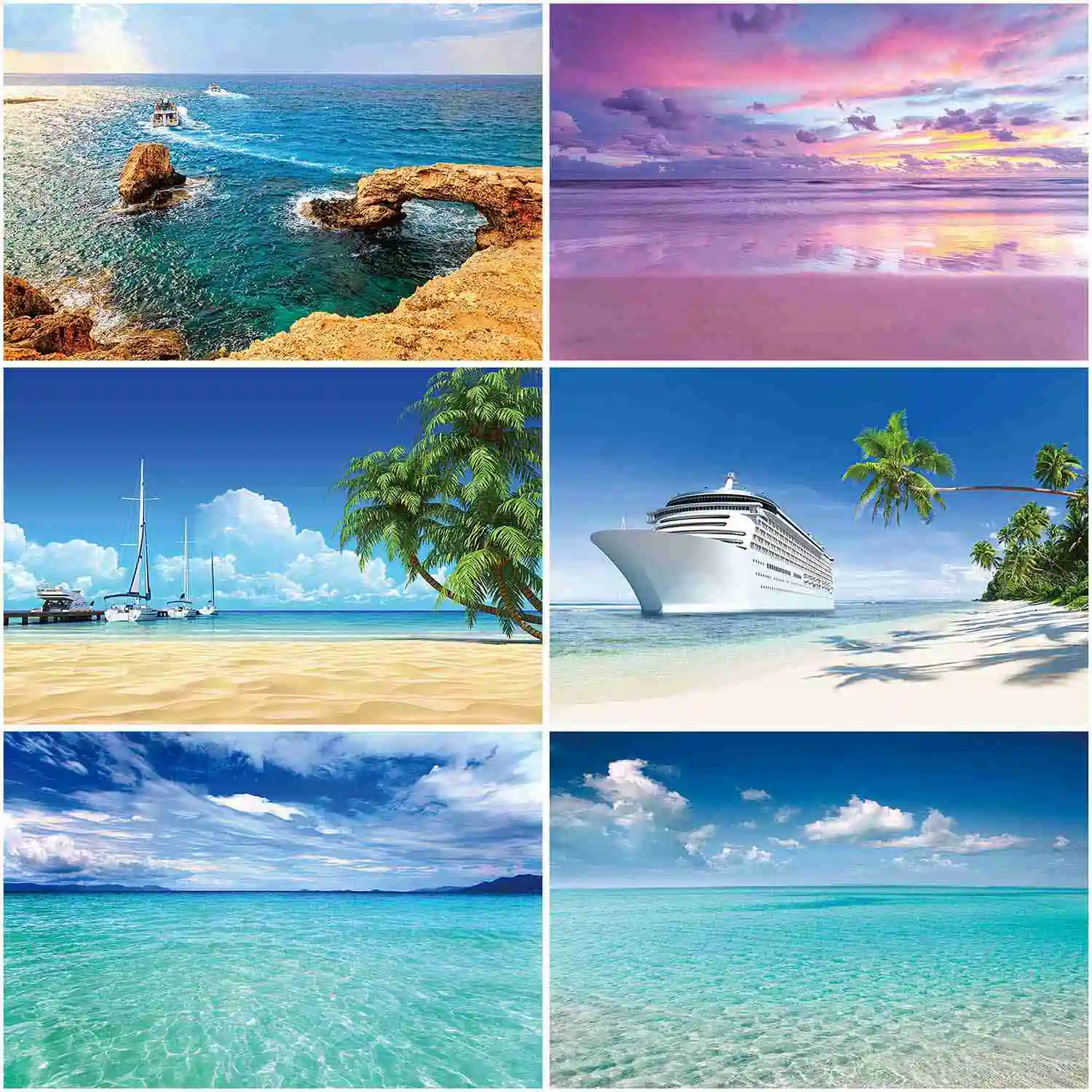 MOON-QG-Tropical-Beach-Sea-Ship-Boat-Wharf-Backdrop-Photography-Summer ...