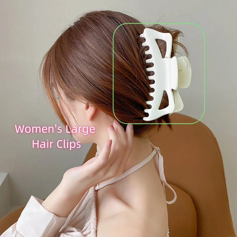 Ladies Large Shark Clip,Hair clippers for bathing,Acrylic Big Shark ...