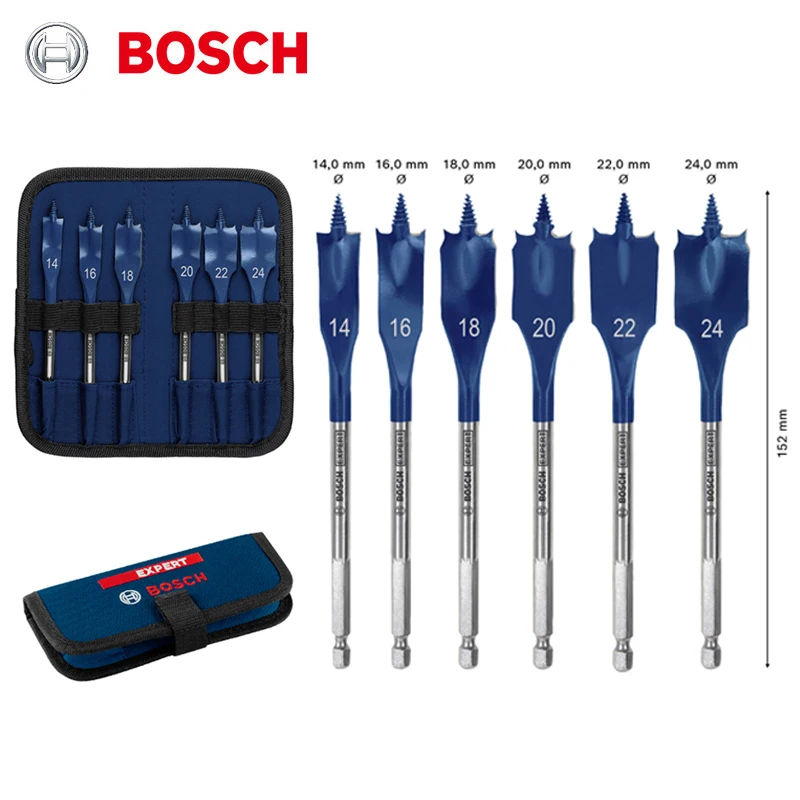 Bosch Accessories 2608900332 Wood Fraise Drill Bit Set 6Pcs 14mm 16mm