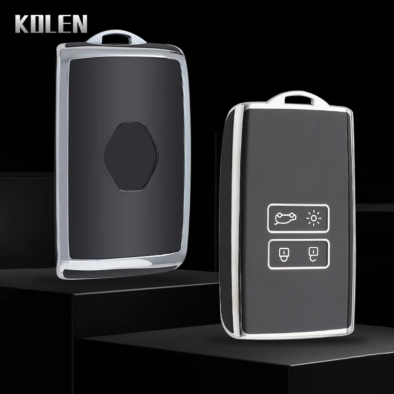 NEW TPU Car Remote Key Case Cover For Renault Koleos Kadjar Captur ...