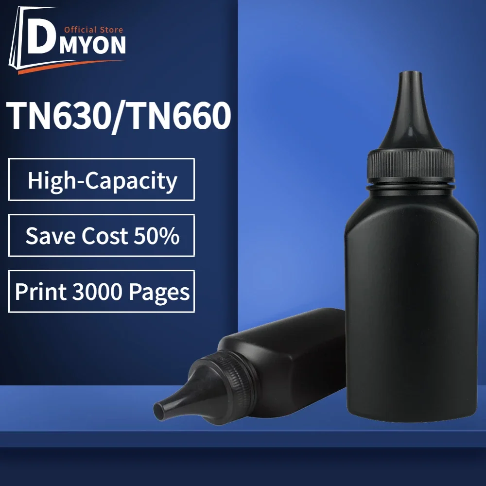 DMYON Black Toner Powder Compatible for Brother TN 630 660 TN630 TN660 ...