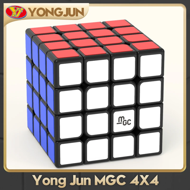 YJ MGC 4x4 M Magnetic Magic Speed Cube Stickerless Professional Fidget ...