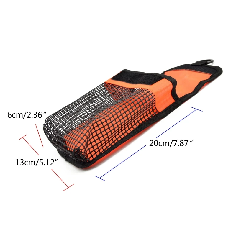 Scuba-Diving-Signal-Tub-Reel-Snap-Buoy-Storage-Mesh-Bag-Underwater-Gear-Equipment-Holder-Carry ...