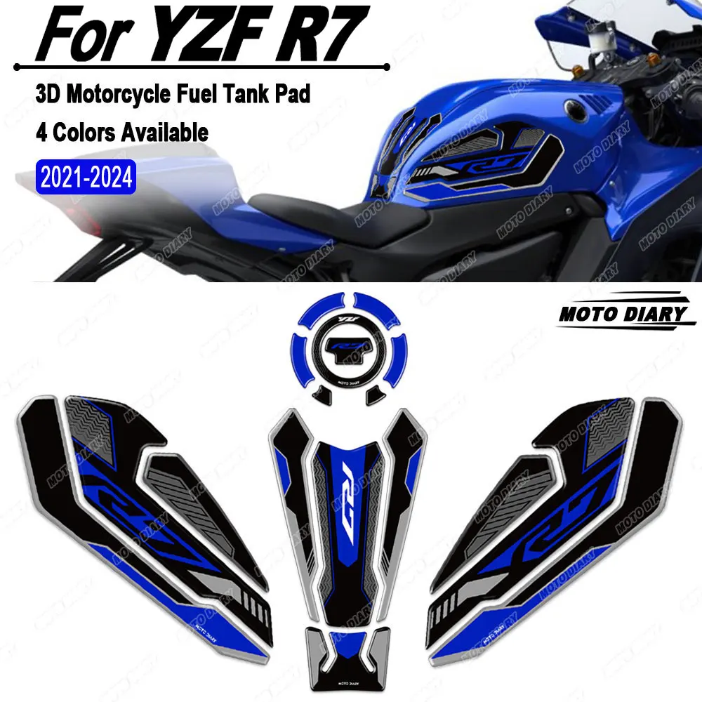 Motorcycle Fuel Tank Pad Sticker 3d Knee Grip Traction Protection