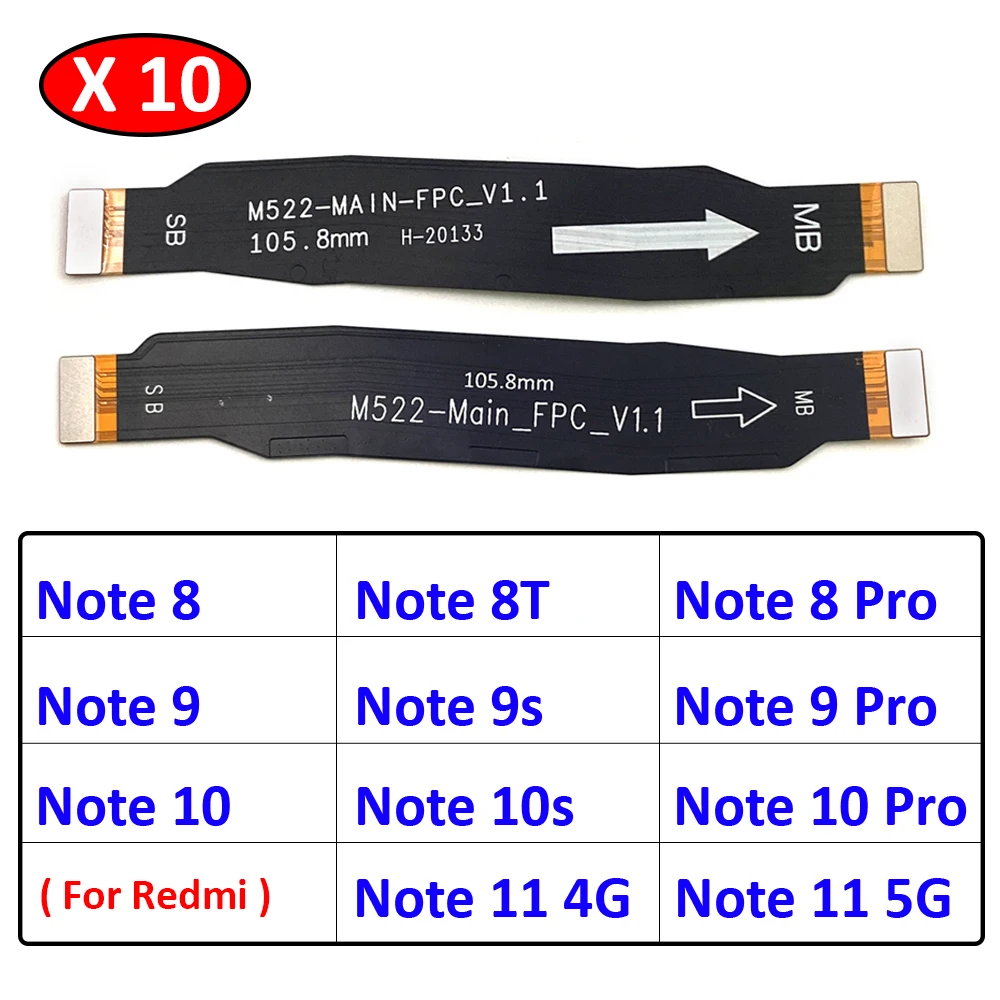 10Pcs/Lot, Main Board Motherboard Mainboard Flex Cable For Xiaomi Redmi ...