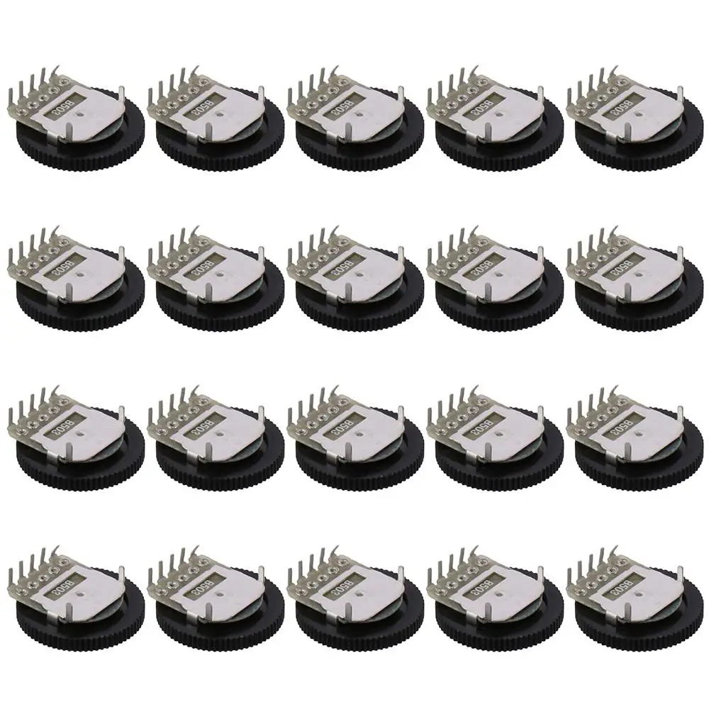 50K Ohm Dial Wheel Potentiometer for Audio Stereo Volume Switch Control ...
