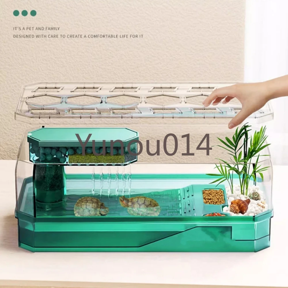 Tangki-kura-kura-dengan-Platform-berjemur-kura-kura-Brasil-tangki ...