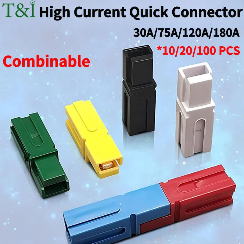 Enchufe-de-alta-corriente-tipo-Anderson-Conector-de-pila-de-30A-75A ...