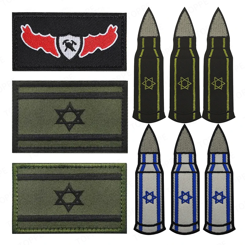 1PC-Embroidery-Israel-fire-fighters-fire-service-Tactical-Patches ...