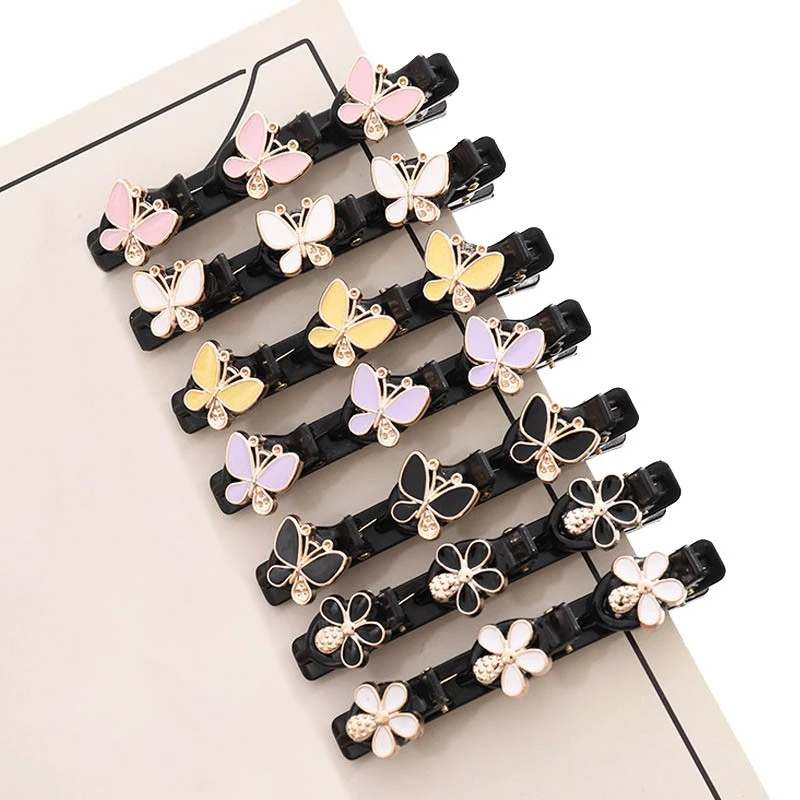 Braided Hair Clip Butterfly | Forehead Fringe Clip | Bangs Clip ...