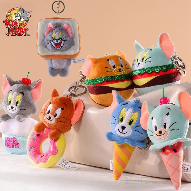 Original-Tom-and-Jerry-Plush-Keychains-Cosplay-Cheese-Toast-Bagel-Cake ...
