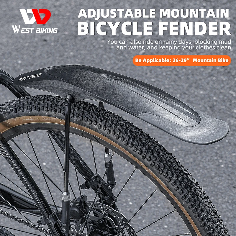 WEST-BIKING-26-29-Inch-MTB-Fender-Set-Stable-Front-Mudguard-Adjustable ...