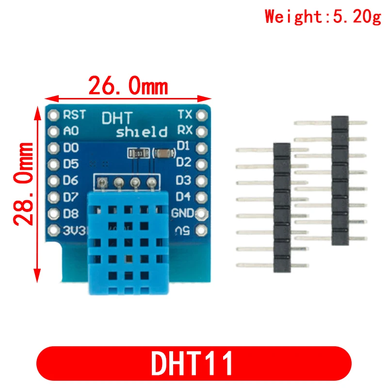 Generic Esp8266 D1 Mini Pro Wifi Development Board Nodeu Ws2812 Rgb Dht11 Dht22 Am2302 Relais ...