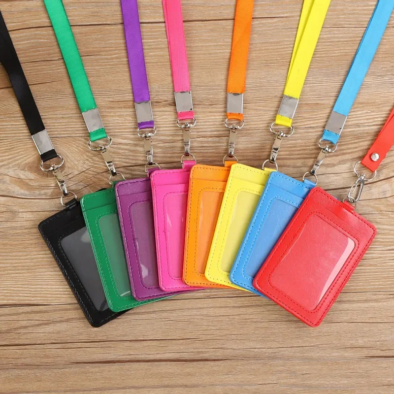 PU-Leather-Vertical-Employees-Staff-Work-Card-Holder-ID-Badge-Card ...