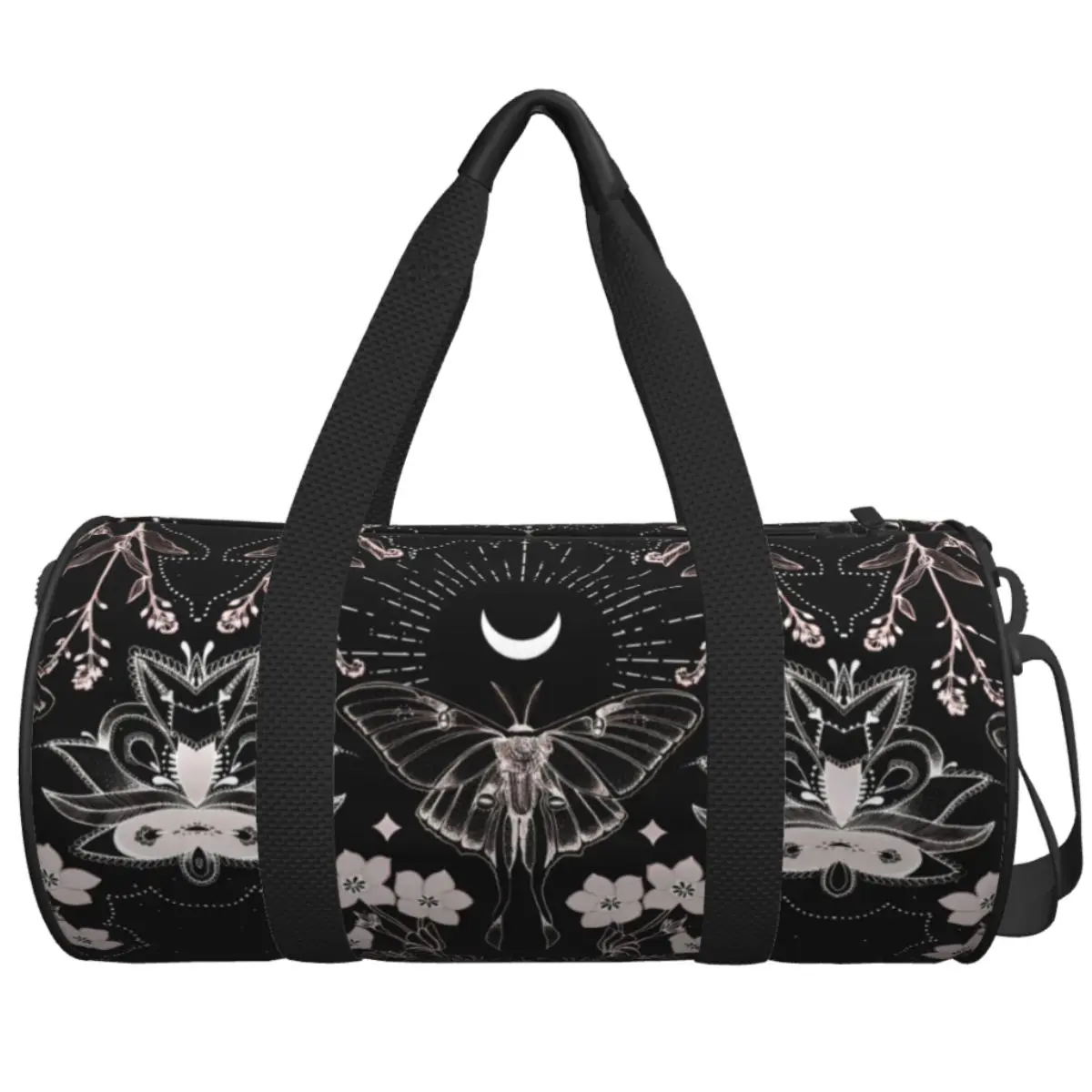 Death Black Moth Mystical Moth Art Sports Bags Swimming Gym Bag with ...