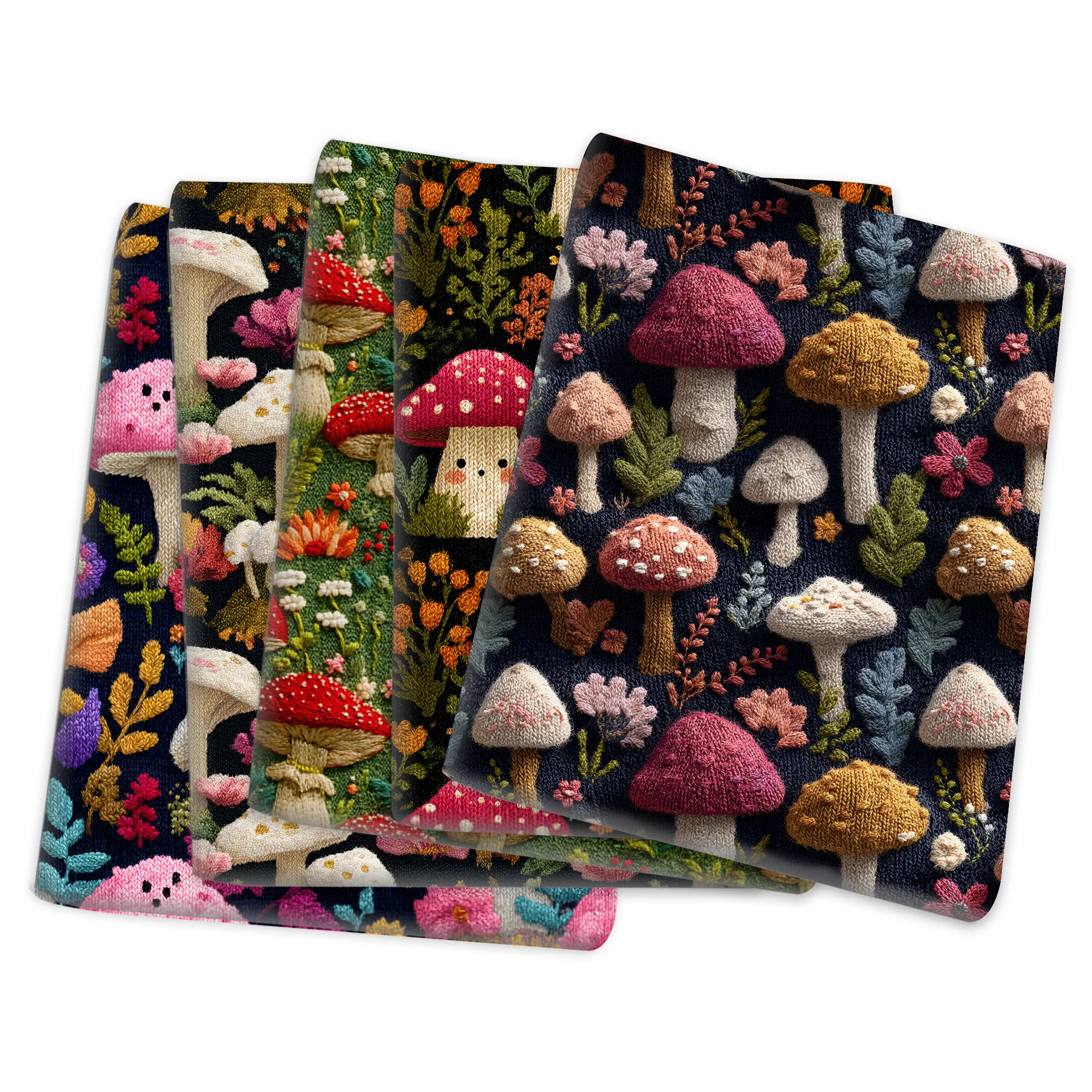 50*145cm Mushroom Patchwork Printed Polyester Cotton Fabric for Tissue ...