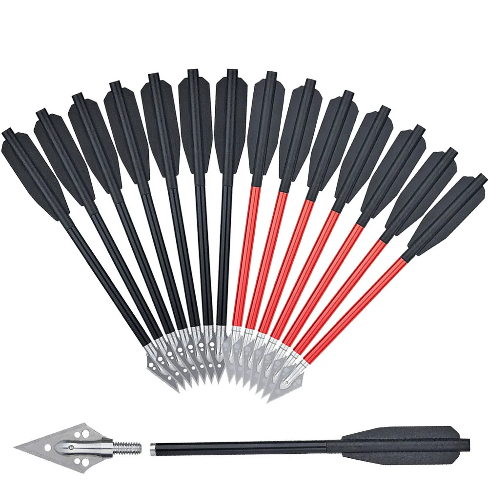 6.7 inch Crossbow Arrows Aluminum Shaft Crossbow Bolts Hunting ...