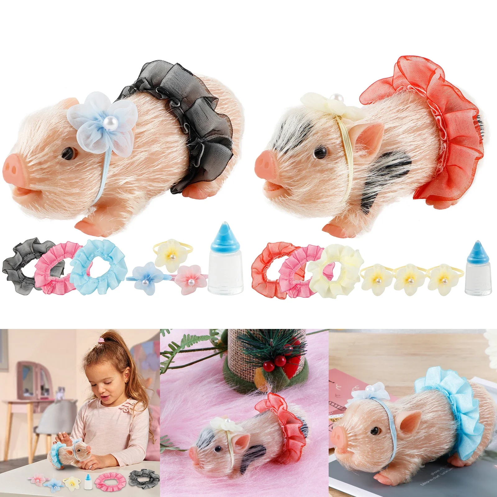 5Inch-Silicone-Pig-Doll-Toy-Mini-Soft-Lifelike-Pig-Doll-Cute-Miniature ...