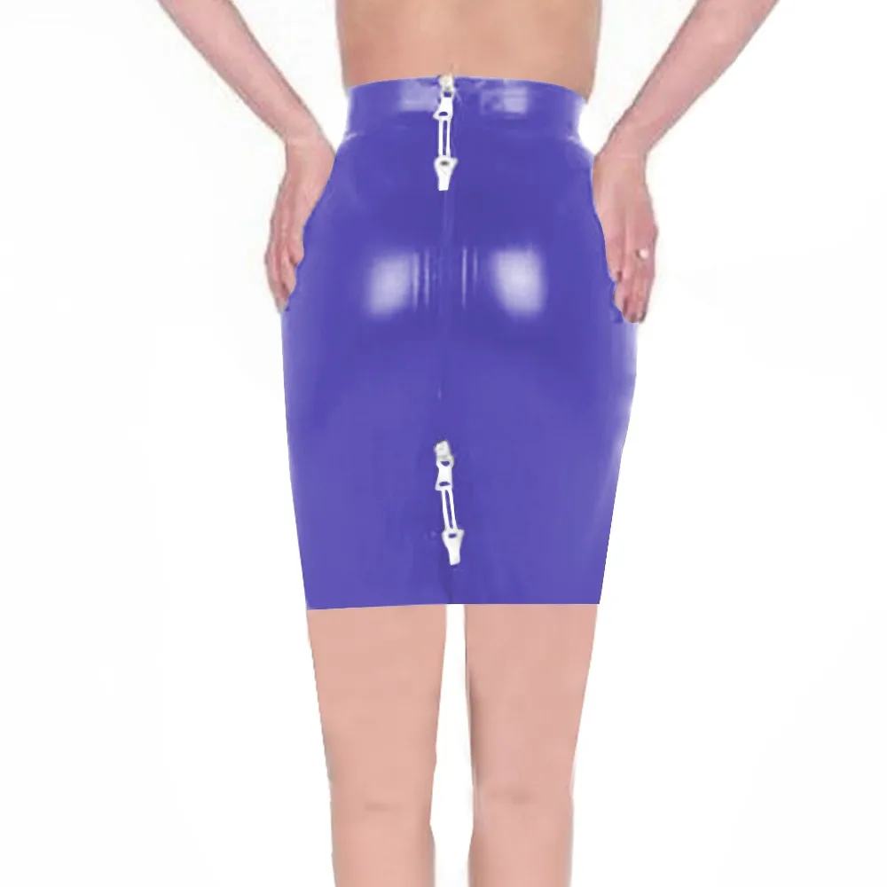 Adult Sexy Mini Hobble Skirts Vinyl PVC Leather Lockable Bodycon Pencil ...