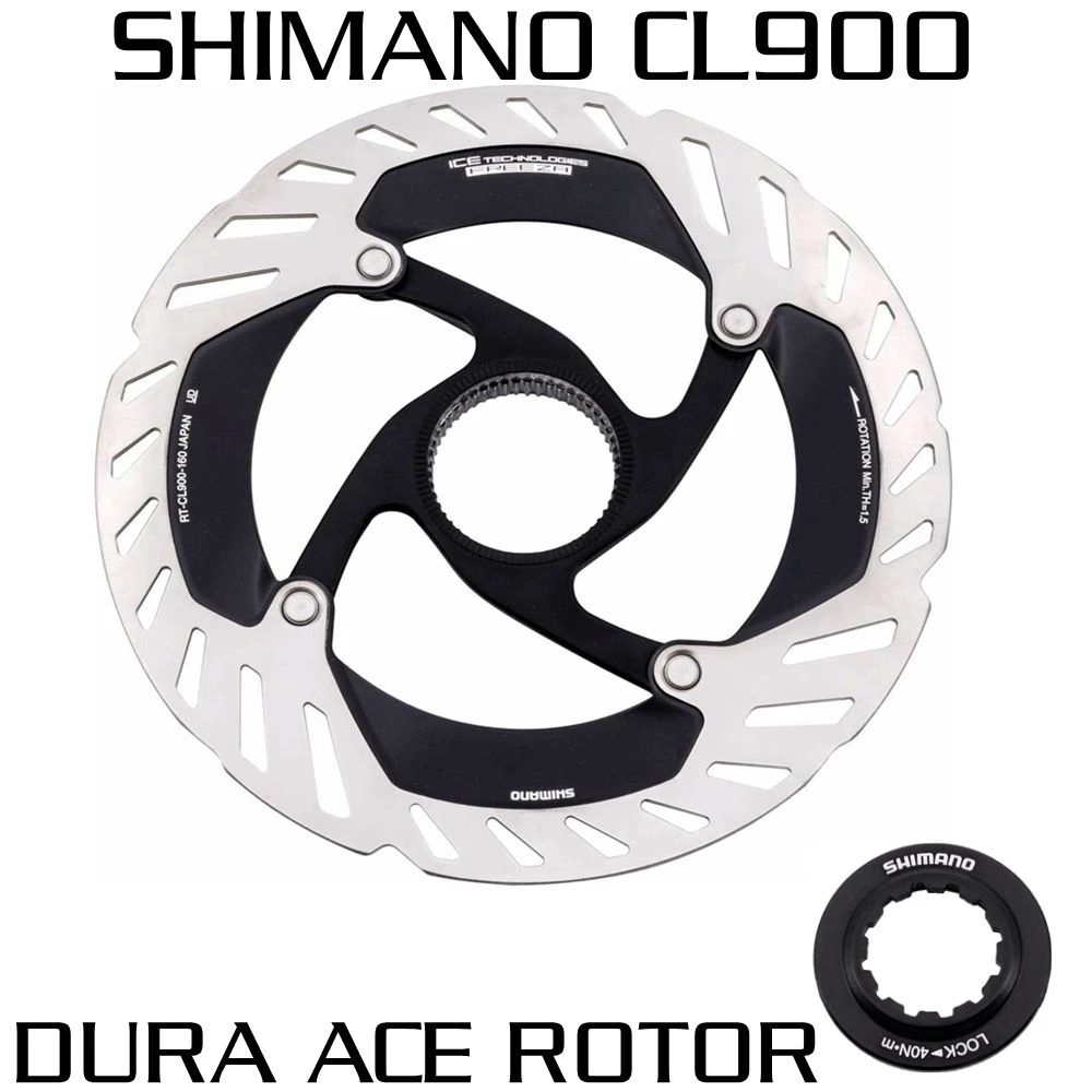 SHIMANO CL900 Rotor Disc Brake ROAD Bike Center Lock XTR DURA ACE 140mm ...