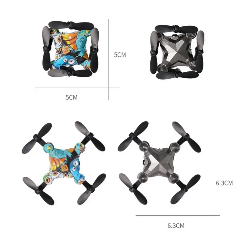Luggage mini quadcopter remote control drone wifi with camera store