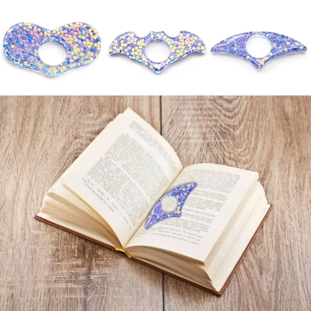 Plastic-Thumb-Bookmark-Portable-One-Hand-Reading-Purple-Book-Page ...