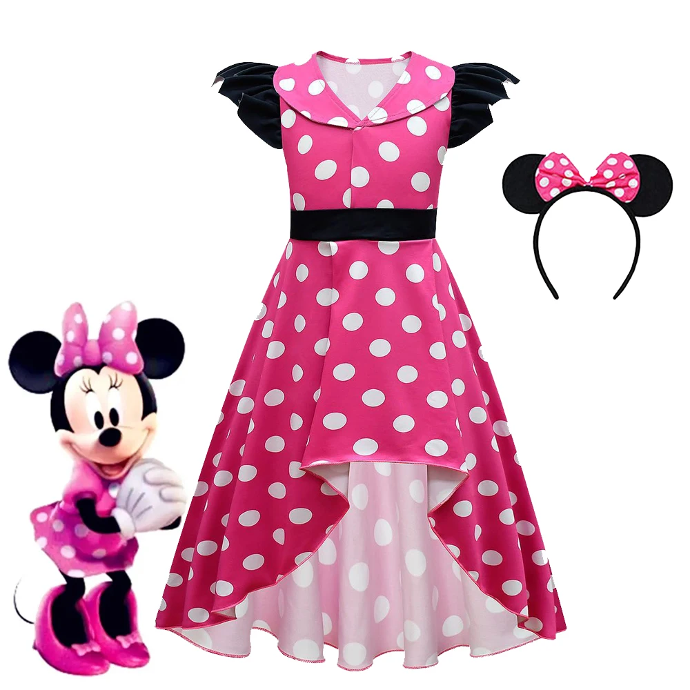 Minnie Mouse In Pink Polka Dot Dress