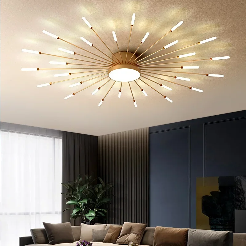 SANDYHA-Modern-Creative-Ceiling-Lamp-Living-Room-Bedroom-Kitchen-Gold ...