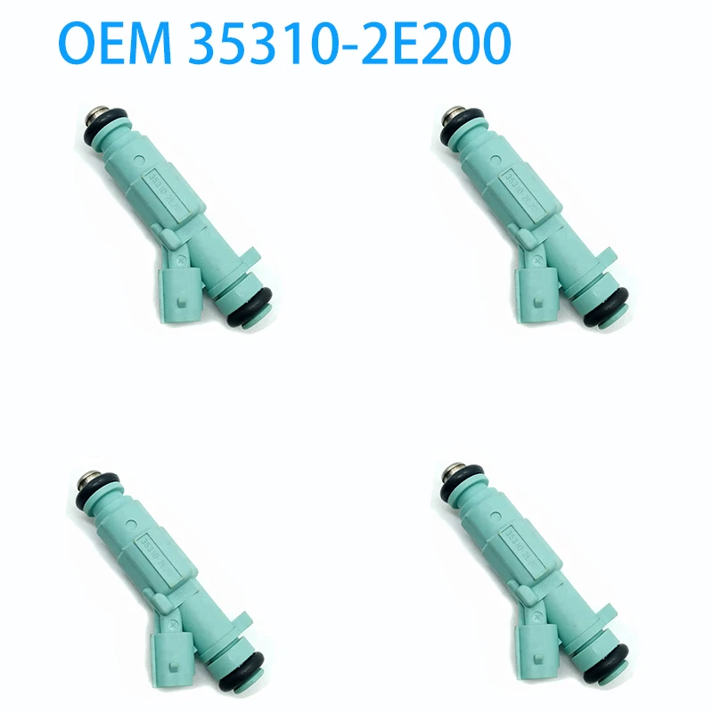 4Pcs New original Fuel Injector For Hyundai KIA OEM 353102E200 Nozzle ...