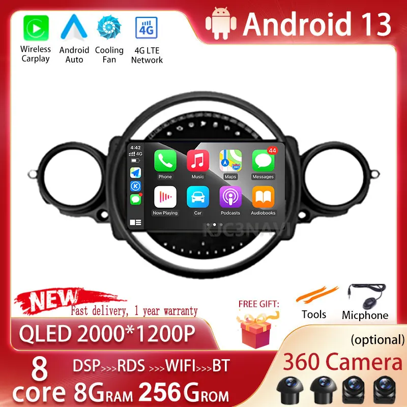 Android 13 Car Player Radio For BMW Mini Cooper R56 R60 R51 2006-2014 ...