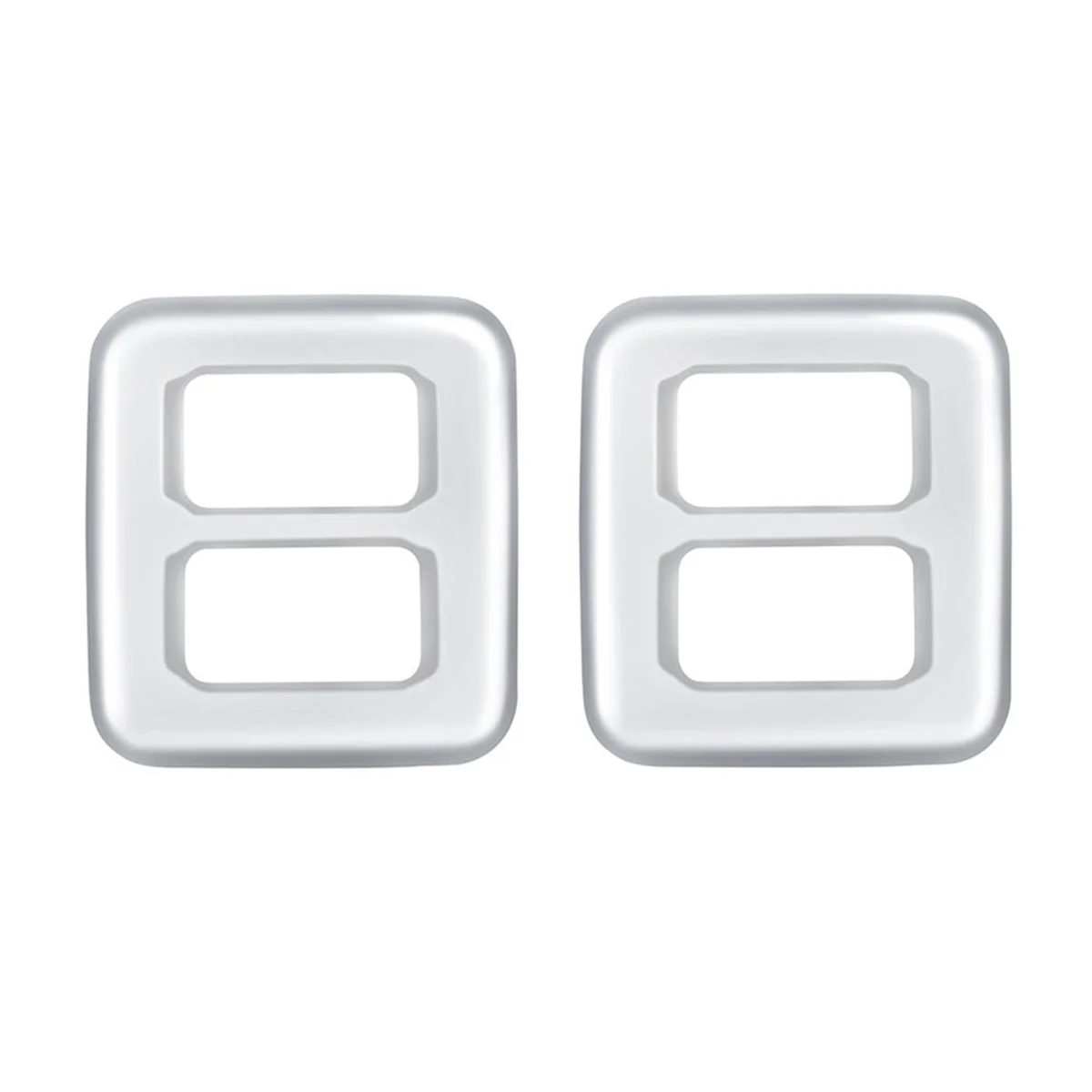 Car-Silver-Middle-Row-Seat-Outer-Side-Button-Trim-Frame-Interior ...