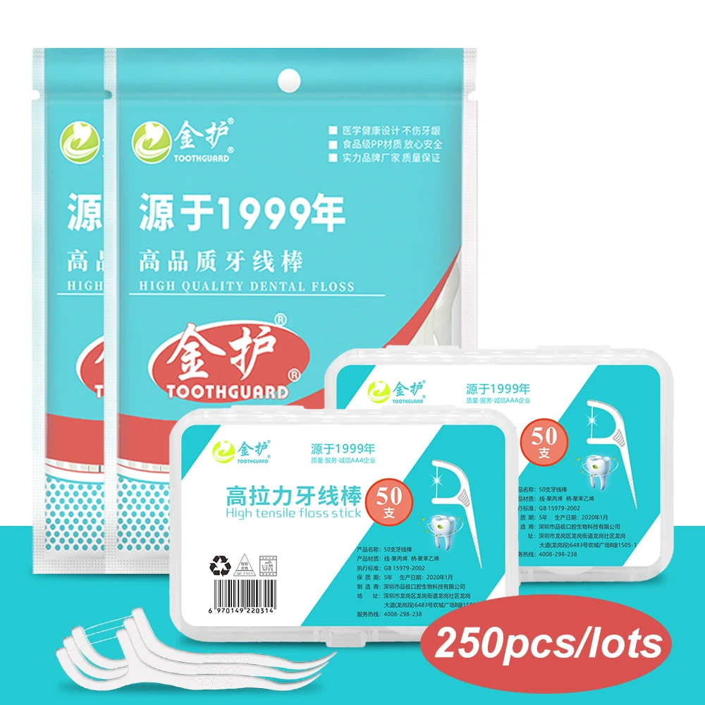 Dental-Floss-Sticks-Toothpick-with-Thread-Clean-Between-Teeth ...