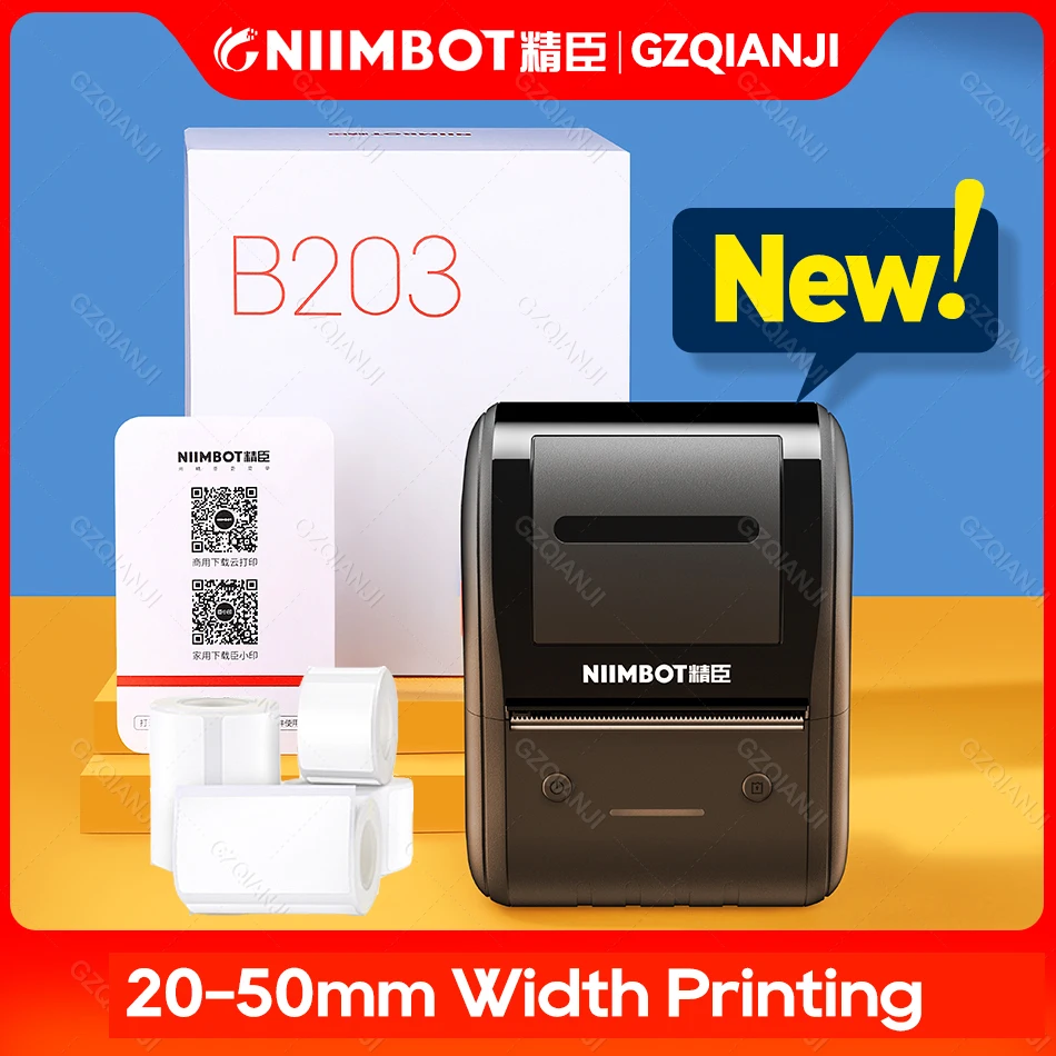Niimbot-B203-Label-Printer-20-50mm-Bluetooth-Thermal-Label-Maker-Self ...