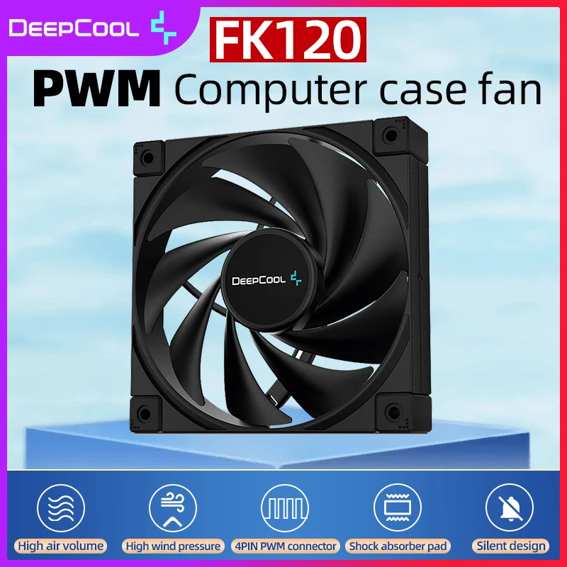 DeepCool FK120 Computer Case Cooling Fan PWM 1850 RPM Controle em líquido CPU Cooler System ...