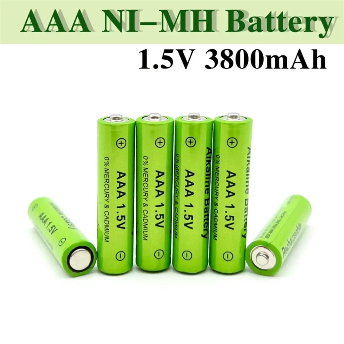 🌹1.5V AAA Battery 3800mAh Rechargeable Battery NI-MH 1.5 V AAA Battery ...