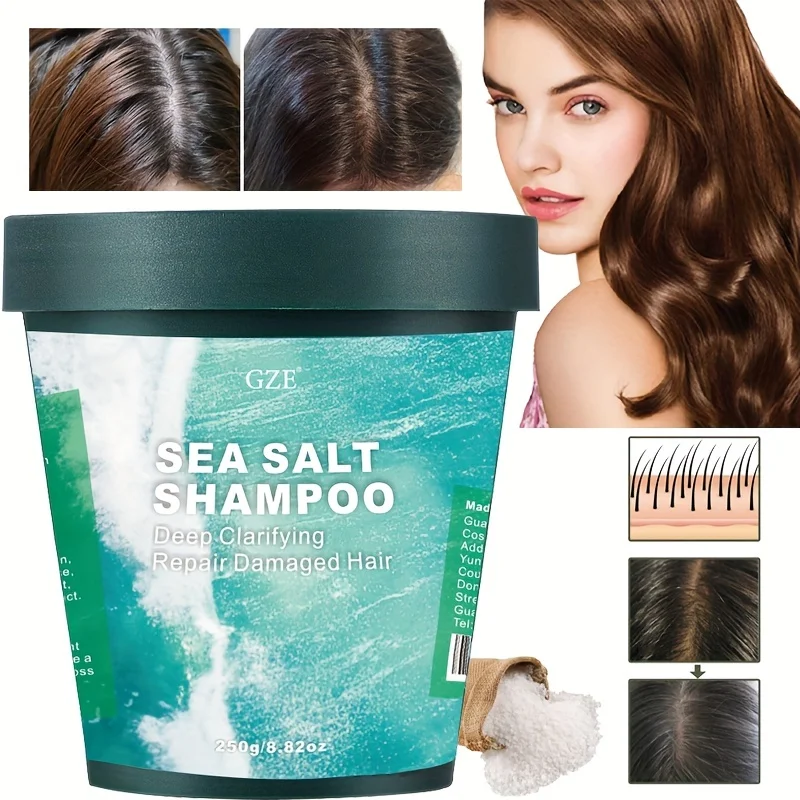 GZE Sea Salt Shampoo For Hair Deep Clarifying Cleans The Scalp And Regenerates Hair Suitable For Curly Hair And Oily Scalp AliExpress 66