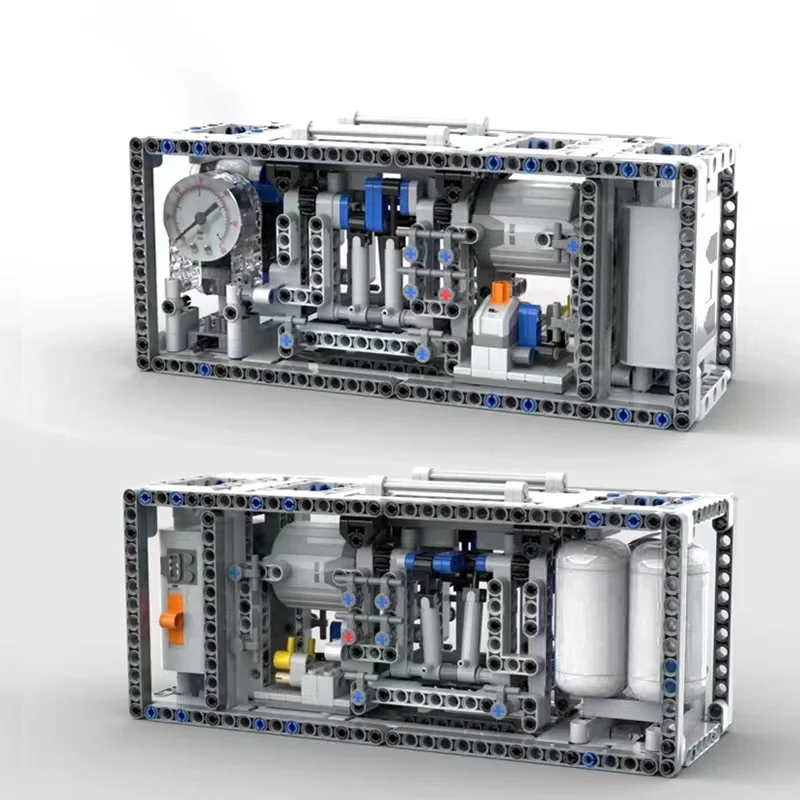 Building-Block-Air-Compressor-Display-MOC-Bricks-Modelo-com-Tubos-Pneum ...