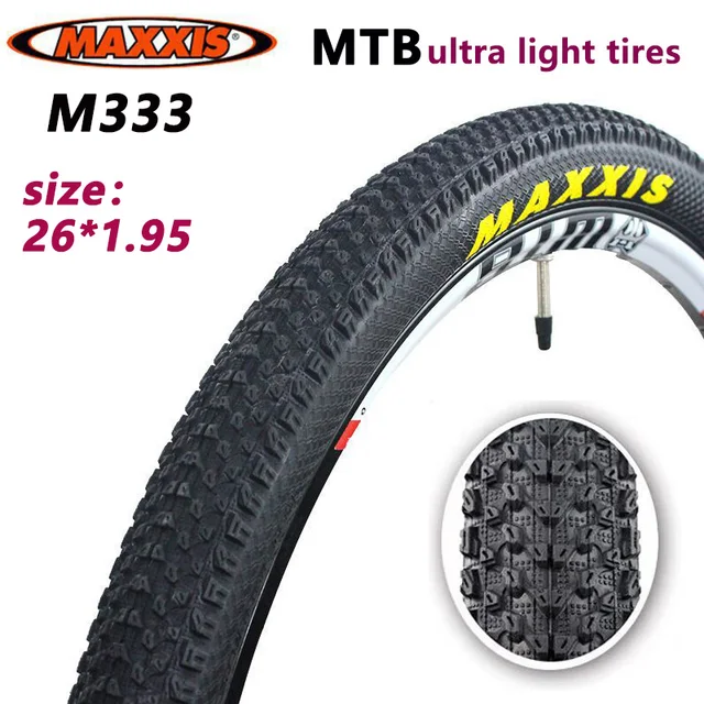 Maxxis M333 PACE 산악 자전거 타이어, 초경량 찔림 방지 튜브리스 타이어, MTB 오프로드용, 26/27.5/29 ...