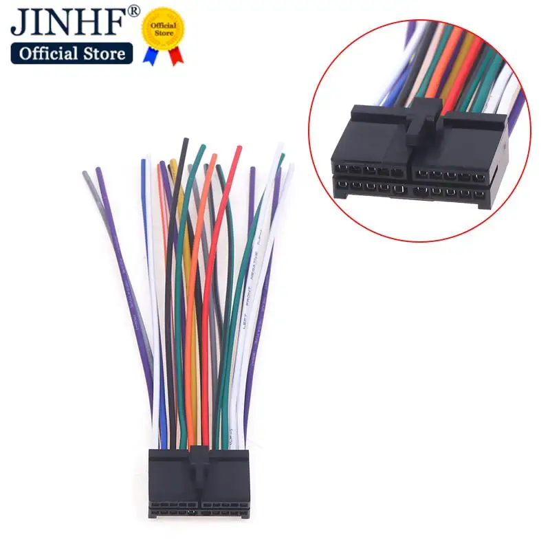 1PC-Car-Radio-Wire-Harness-20pin-Audio-Wiring-Adapter-Cd-Dvd-Connector ...