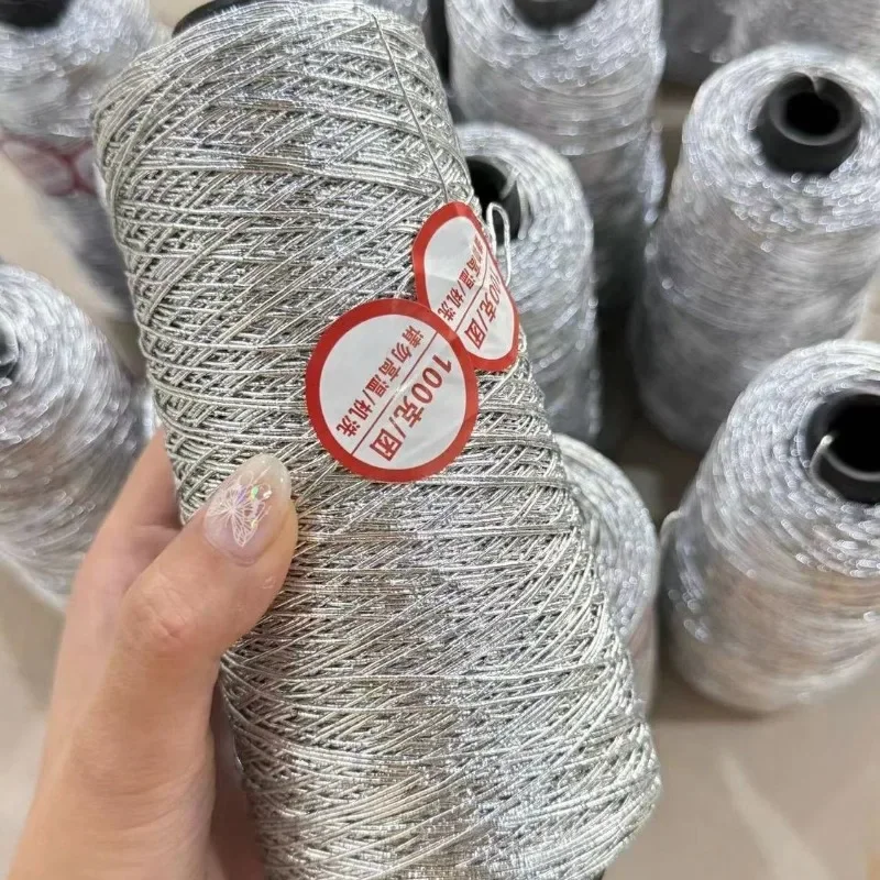 100g-Ball-Encase-Core-Silver-Yarn-Metalic-Silk-Thread-Color-Gold-Yarn ...