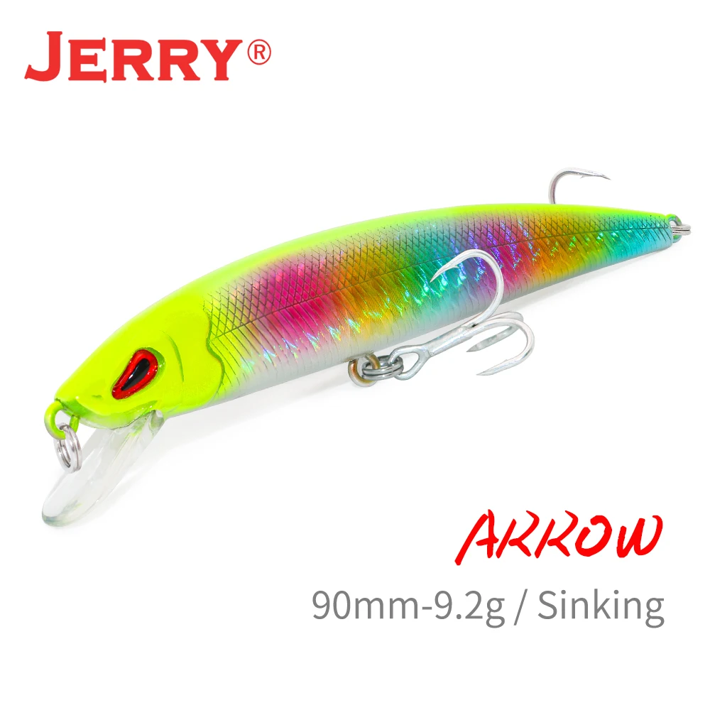 Jerry Arrow Minnow Floating Bait Saltwater 9cm 7.9g Hard Plastic ...
